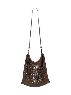 LEMAIRE Filt Net Messenger Bag - Brown