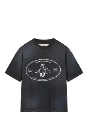 ROUGH. Drama Label T-shirt - Black