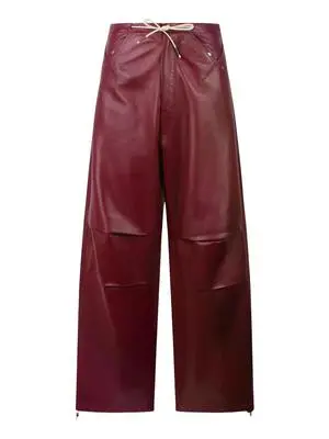 DARKPARK Leather Trousers - Red