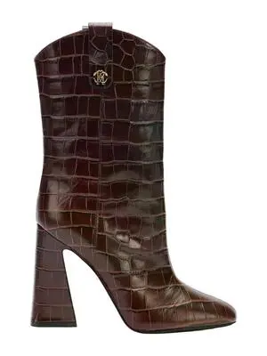 Roberto Cavalli Leather Boots - Brown