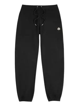 Moncler Logo Cotton Sweatpants - Black