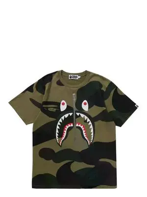 A BATHING APE Shark Attack Camouflage T-shirt - Green
