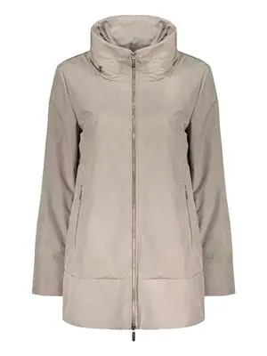 MOORER Waterproof Hooded Coat - Neutrals