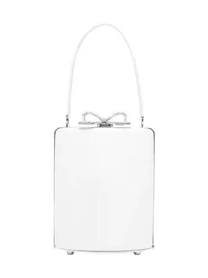 SELF-PORTRAIT Bow-detailed Tote - White