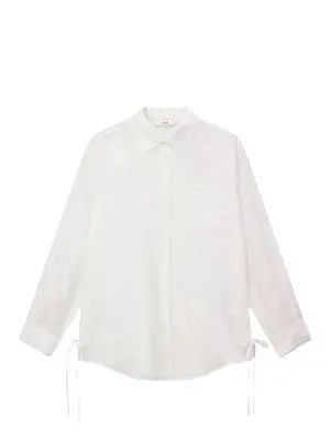 B+AB Tie-detail Button-up Shirt - White