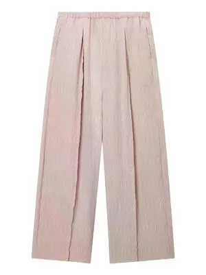 TOUT A COUP Pleated Wide-leg Trousers - Pink