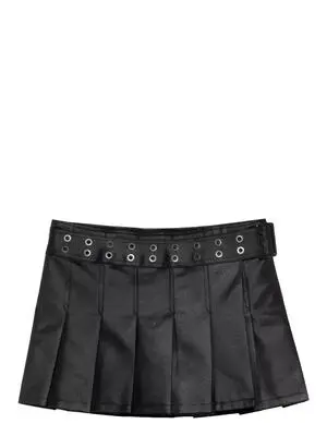 Junya Watanabe Pleated Mini Skirt - Black