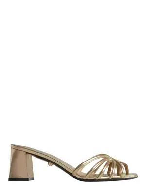 ALEVI MILANO Leather Sandals - Gold