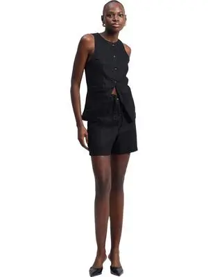 REISTOR Sleeveless Vest Jacket - Black
