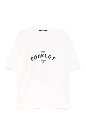 SONGZIO Charlot Paris Painter T-shirt - White
