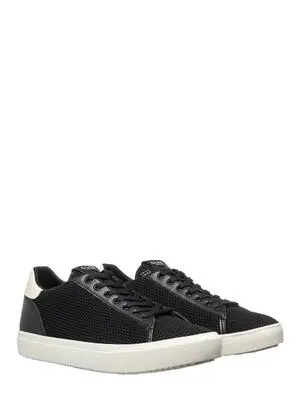 Clae Bradley Knit Low Top Sneakers - Black White Cactus