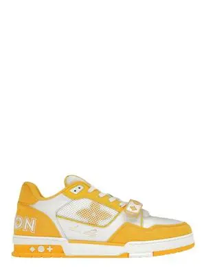 LOUIS VUITTON Trainer Low Velcro Strap Sneakers - Yellow