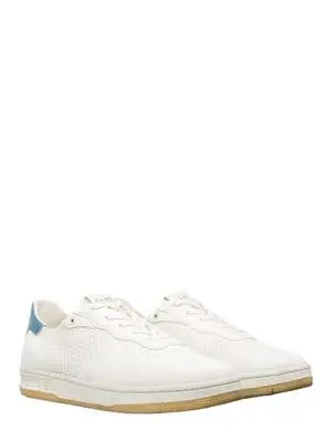 Clae CLAE Malone Knit Low Top Sneakers White Cactus Blue Shadow