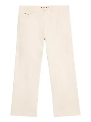 Marni Lightweight Wide-leg Jeans - Bone