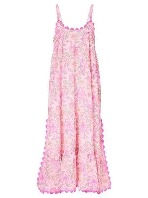 JULIET DUNN Floral Printed Cotton Maxi Dress - Multicoloured