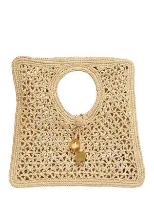 Jacquemus Jacquemus Le Petit Raffia Top-Handle Bag Natural