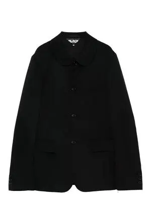 BLACK COMME DES GARÇONS Zip-detail Blazer - Black