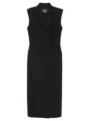 Goen.j Blazer Layered Dress - Black