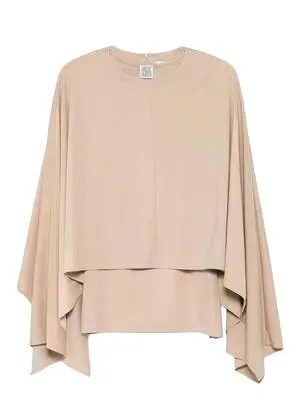 Goen.j Draped-cape Tank Top - Neutrals