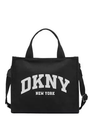 Dkny Logo-print Tote - Black