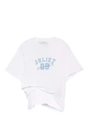 TELA Wrap Printed T-shirt - White