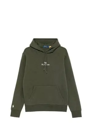 Polo Ralph Lauren Logo-embroidered Hoodie - Green