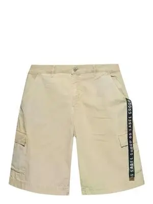 44 LABEL GROUP Cotton Bermuda Shorts - Neutrals