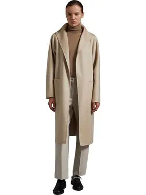 Max Mara Midi Cashmere Coat - Sand
