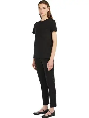 Max Mara Cotton Jersey T-Shirt Black