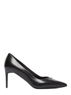 Max Mara Nappa Leather Court Shoes - Black
