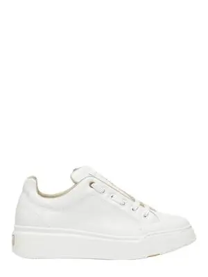 Max Mara Leather Sneakers - Optical White