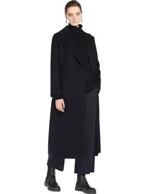 Max Mara Wool Drap Wrap Coat - Ultramarine
