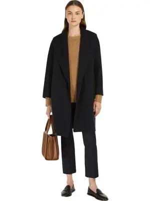 Max Mara Max Mara Double-Faced Wool Coat Midnightblue