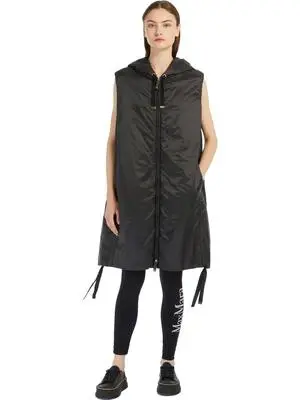 Max Mara Water-repellent Canvas Gilet - Black