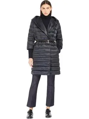Max Mara Reversible Midi Down Jacket - Midnightblue