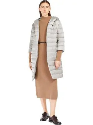 Max Mara Reversible Midi Down Jacket - Ivory