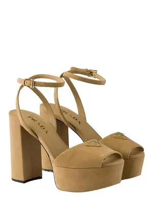 Prada Platform Sandals - Neutral
