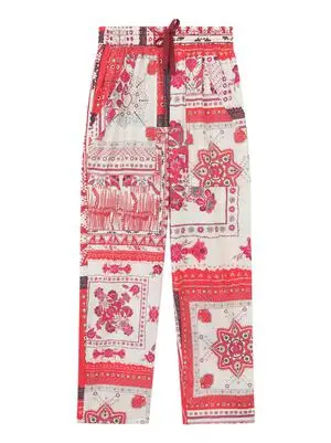 MARANT ETOILE Cotton Voile Fedora Pants - Red/ecru