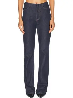 Sportmax Aligi Split Hem Leg Jeans - Midnight Blue