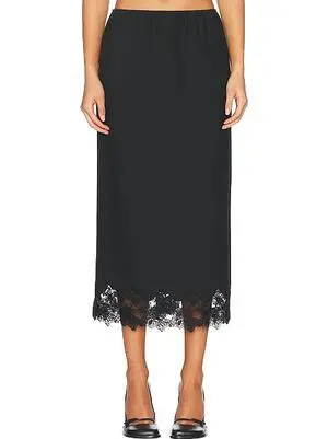 HELSA Suit Midi Skirt With Lace