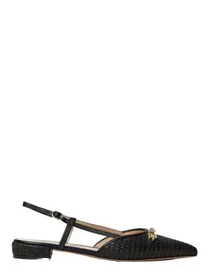 TWINSET Slingback Ballerinas - Black