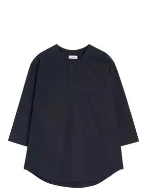 LEMAIRE Henley Shirt - Black