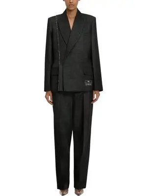 Victoria Beckham Seam-embellished Blazer - Black