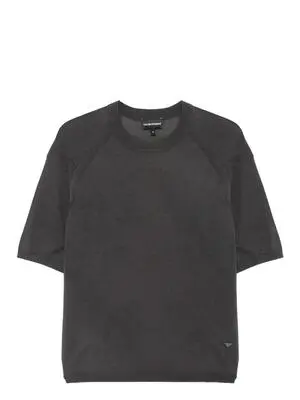 Emporio Armani Fine-knit T-shirt - Grey