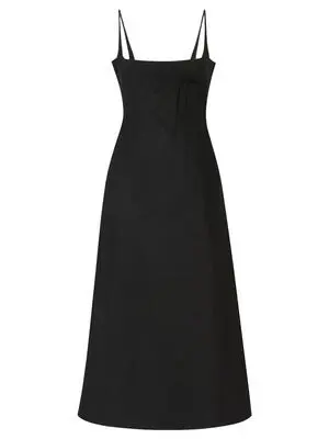 Marni Pleat-detailing Midi Dress - Black
