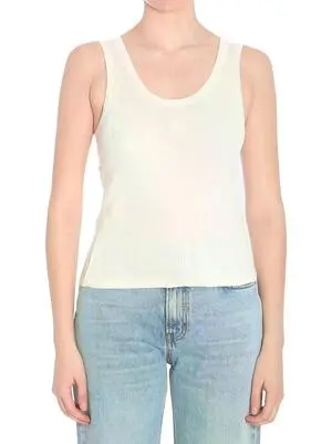 Loewe Anagram Ribbed Tank Top - White