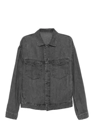 Giorgio Armani Denim Trucker Jacket - Grey