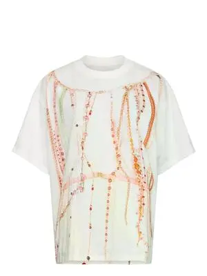 MAISON MARGIELA Printed Jersey T-shirt - White