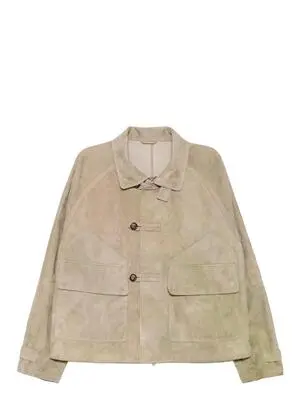 Giorgio Armani Suede Jacket - Neutrals