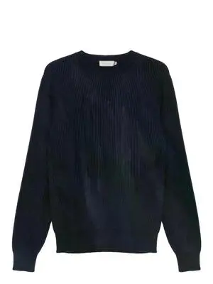 Canali Ribbed-knit Sweater - Blue